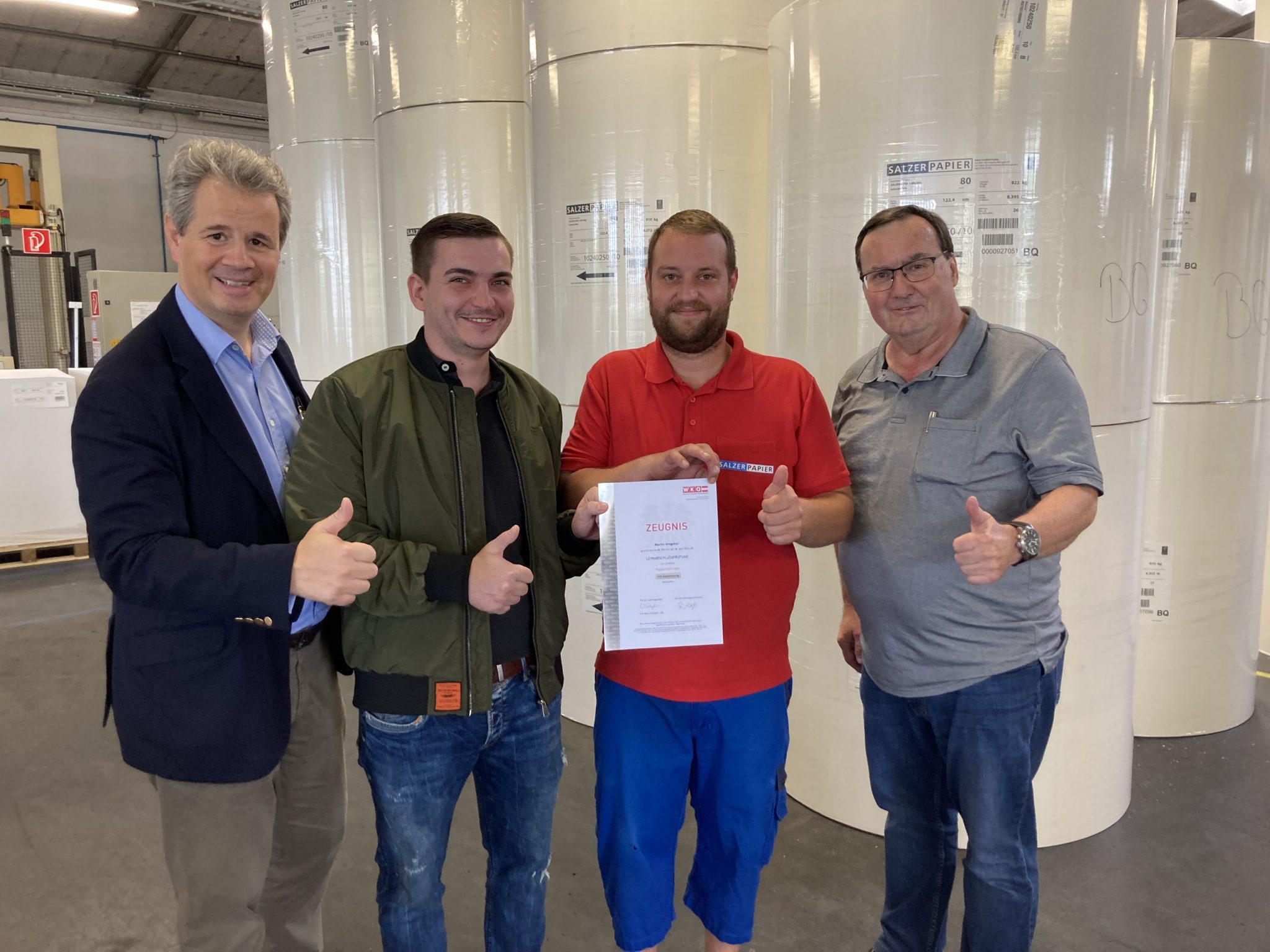 Gratulation zum erfolgreichen Abschluss – Salzer